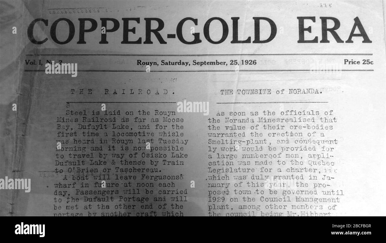 Rouyn noranda copper hi-res stock photography and images - Alamy
