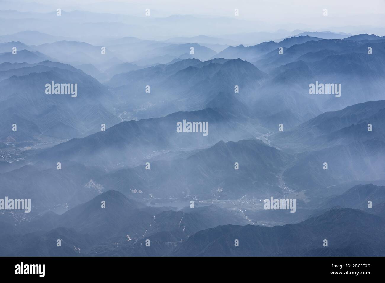 layers of mountain landscape Stock Photo - Alamy
