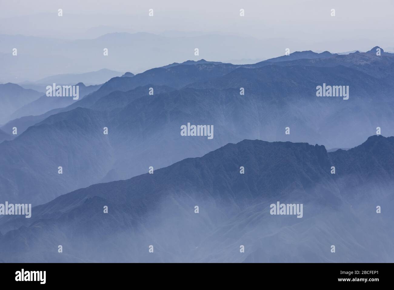 layers of mountain landscape Stock Photo - Alamy