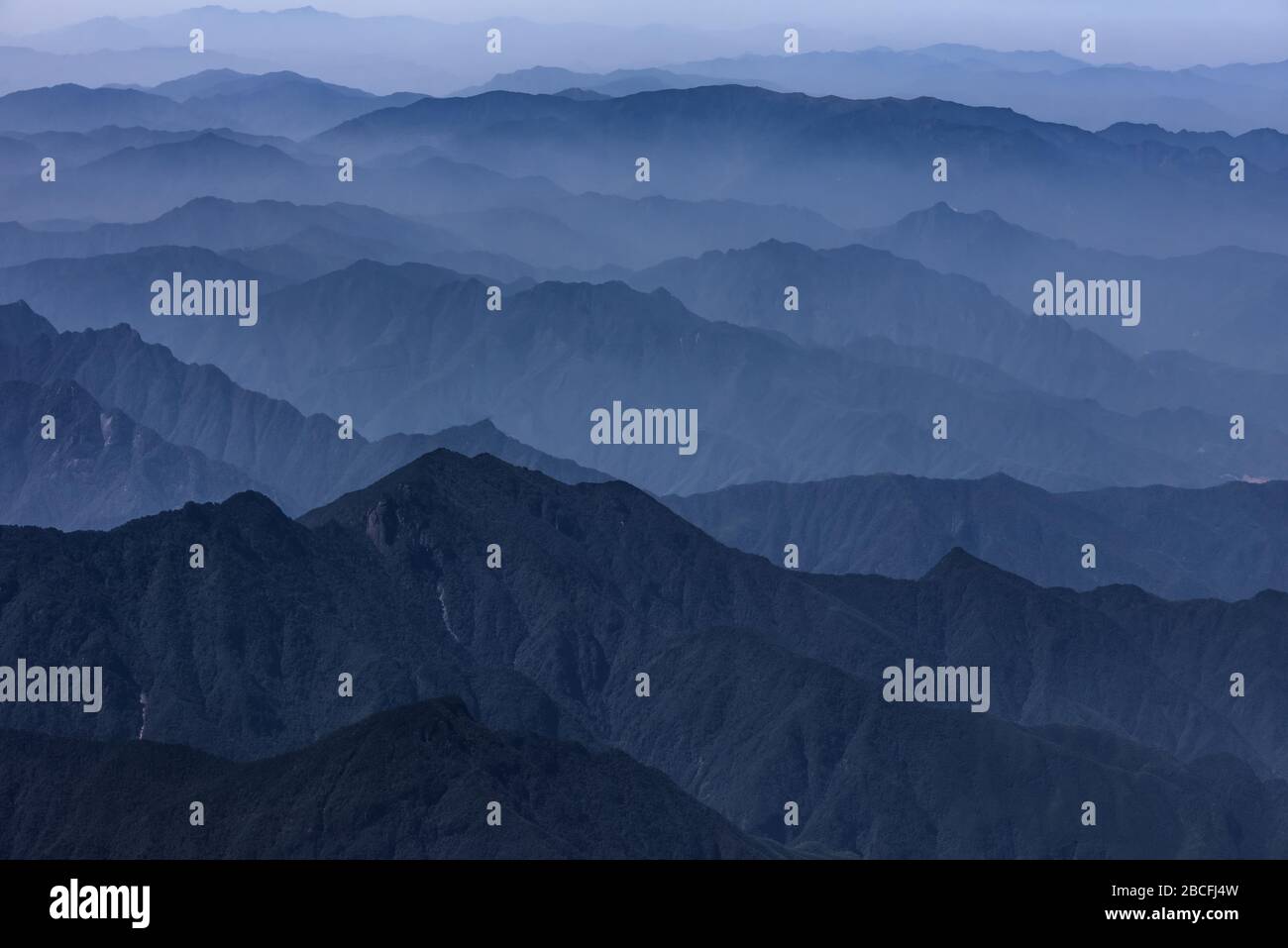 layers of mountain landscape Stock Photo - Alamy