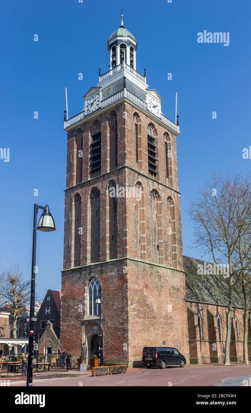 Historic Maria church at the market square in Meppel, Netherlands Stock ...
