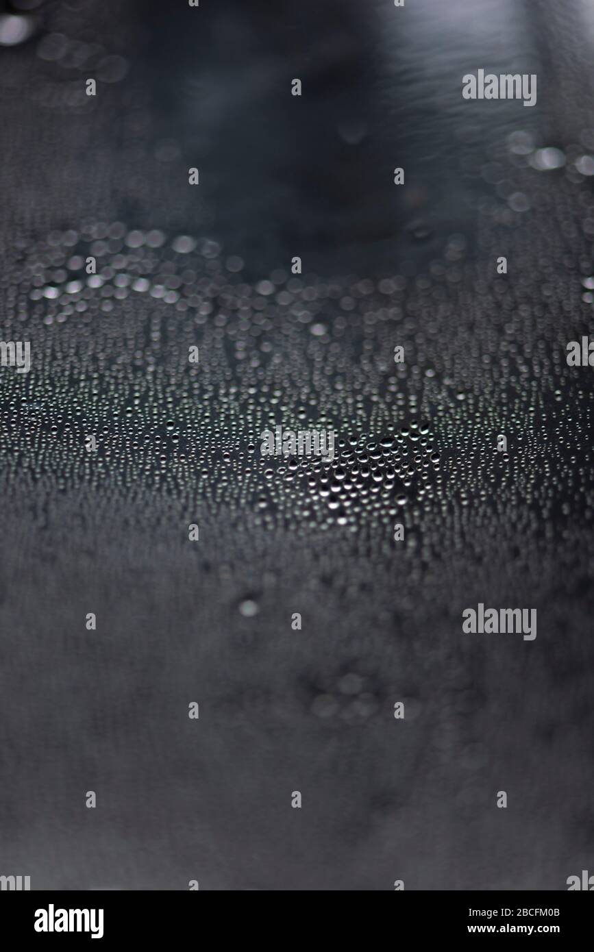 Condensate of water macro photo Stock Photo - Alamy