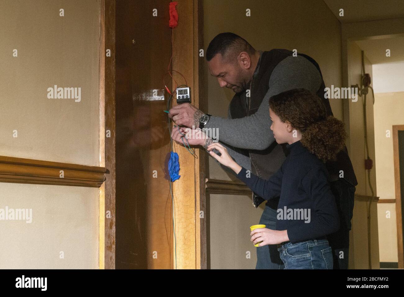 DAVE BAUTISTA and CHLOE COLEMAN in MY SPY (2020), directed by PETER ...