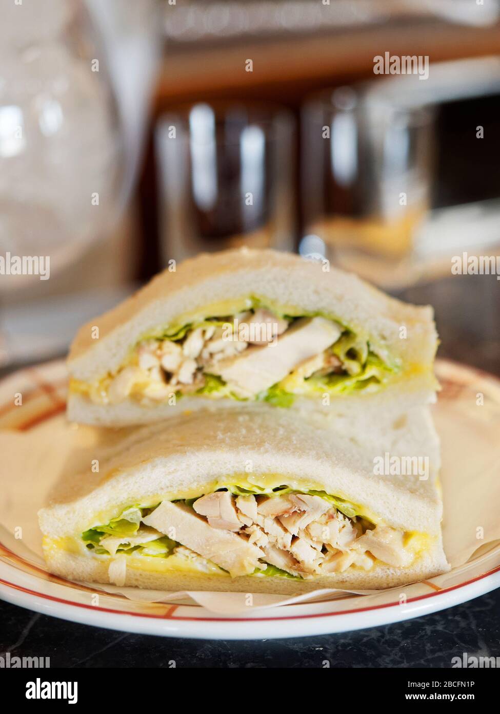 Harry's Bar restaurant, Chicken sandwich, Venice, Veneto, Italy, Europe ...