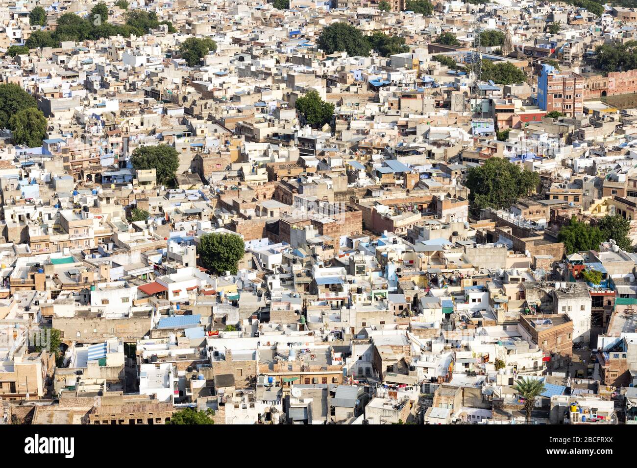 Overcrowded Indian City