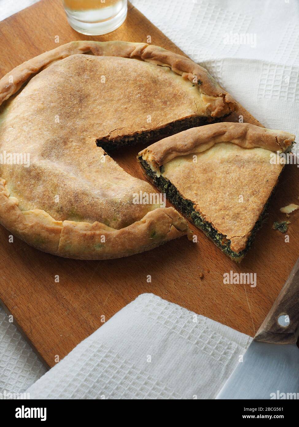 Panata Siciliana, traditional sicilian savoury cake stuffed with herbs ...