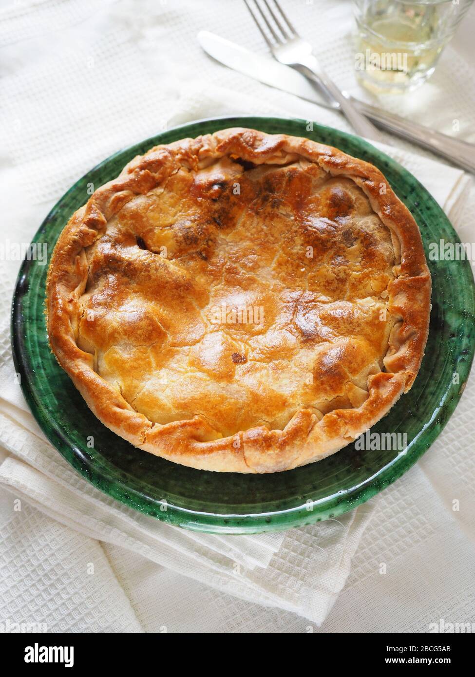 Panata Siciliana, traditional sicilian savoury cake stuffed with ...