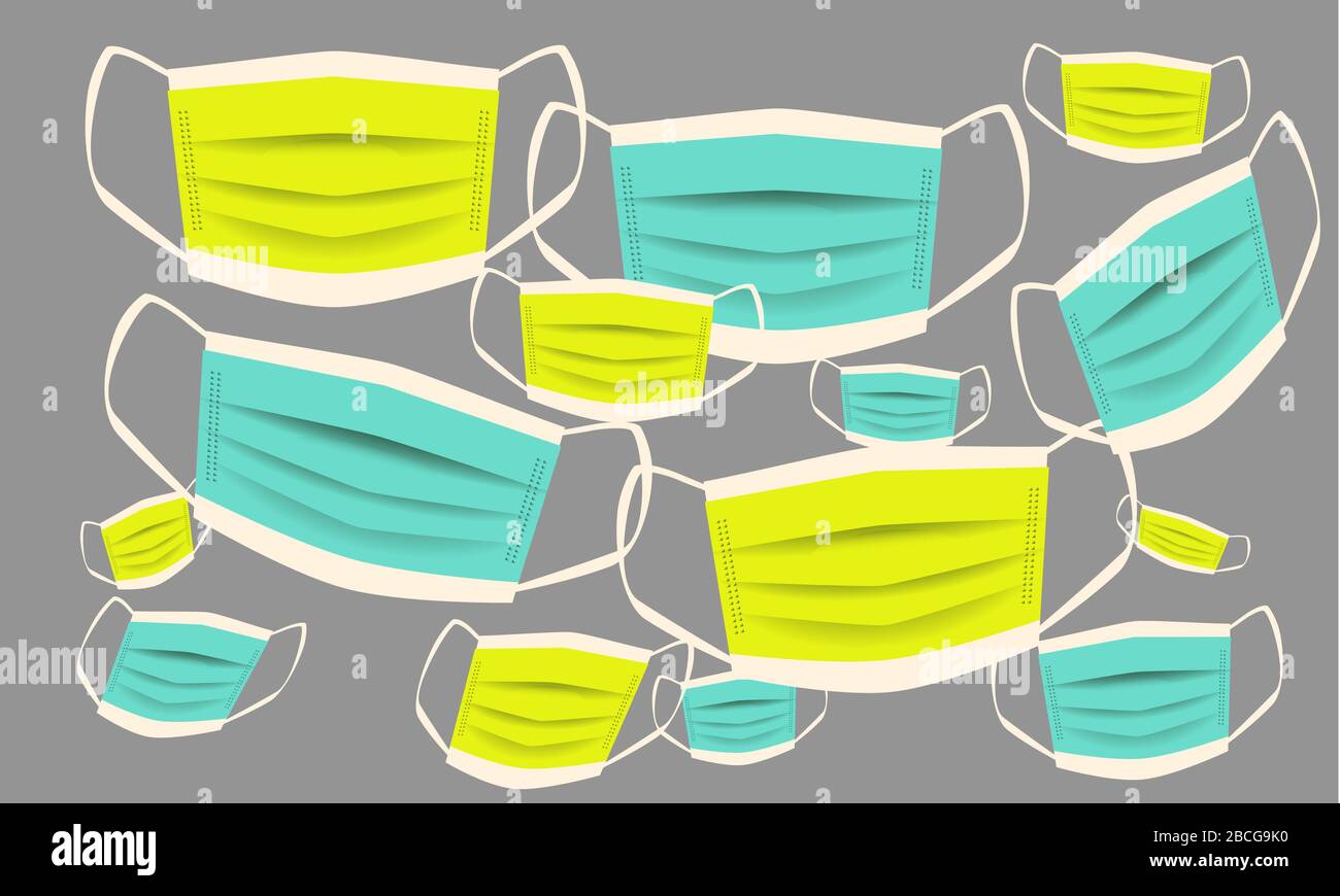 A vector graphic of breathing mask that protect against coronavirus and ...