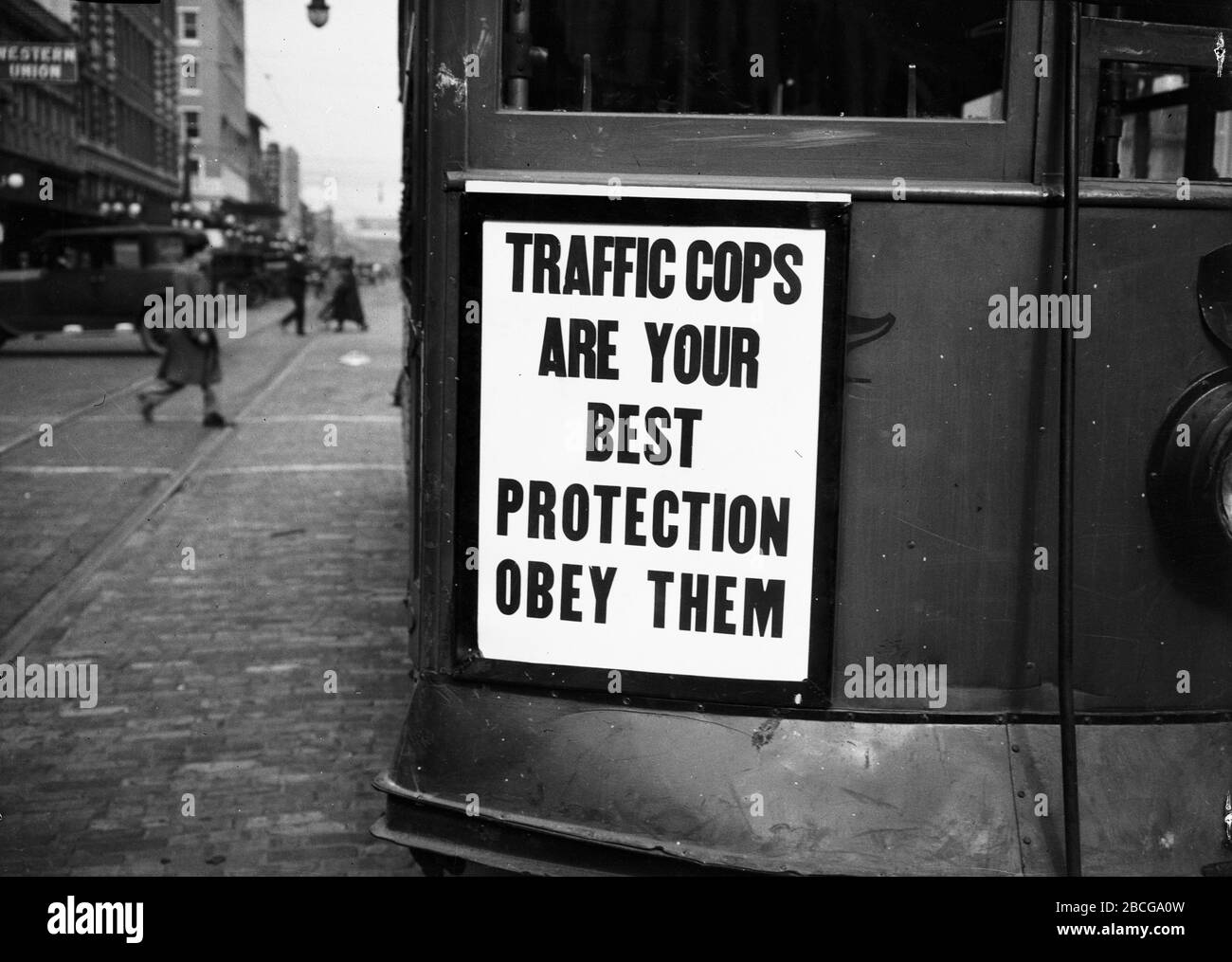 Obey the sign Black and White Stock Photos & Images - Alamy