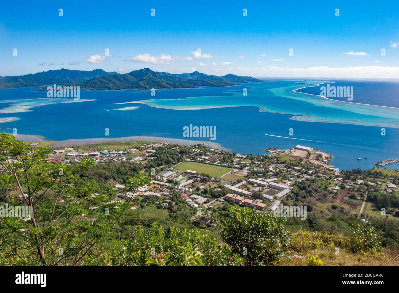Barrier Reef of Raiatea Island, French Polynesia, Society Islands ...