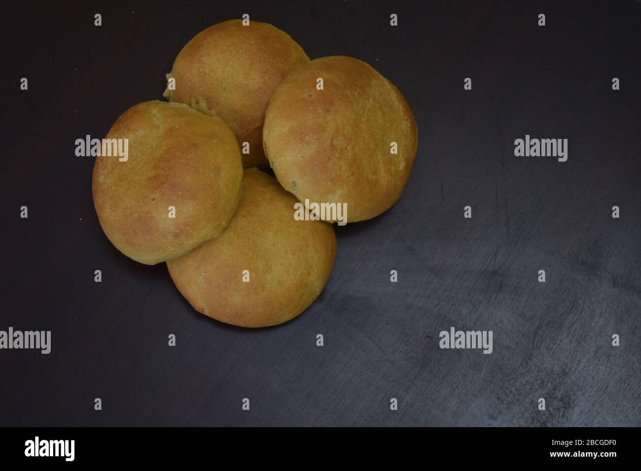 Homemade whole wheat Buns with space to add text Stock Photo - Alamy