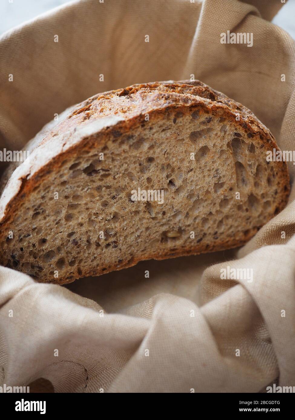 Rye bread, linseed, and sunflower, Italy, Europe Stock Photo - Alamy