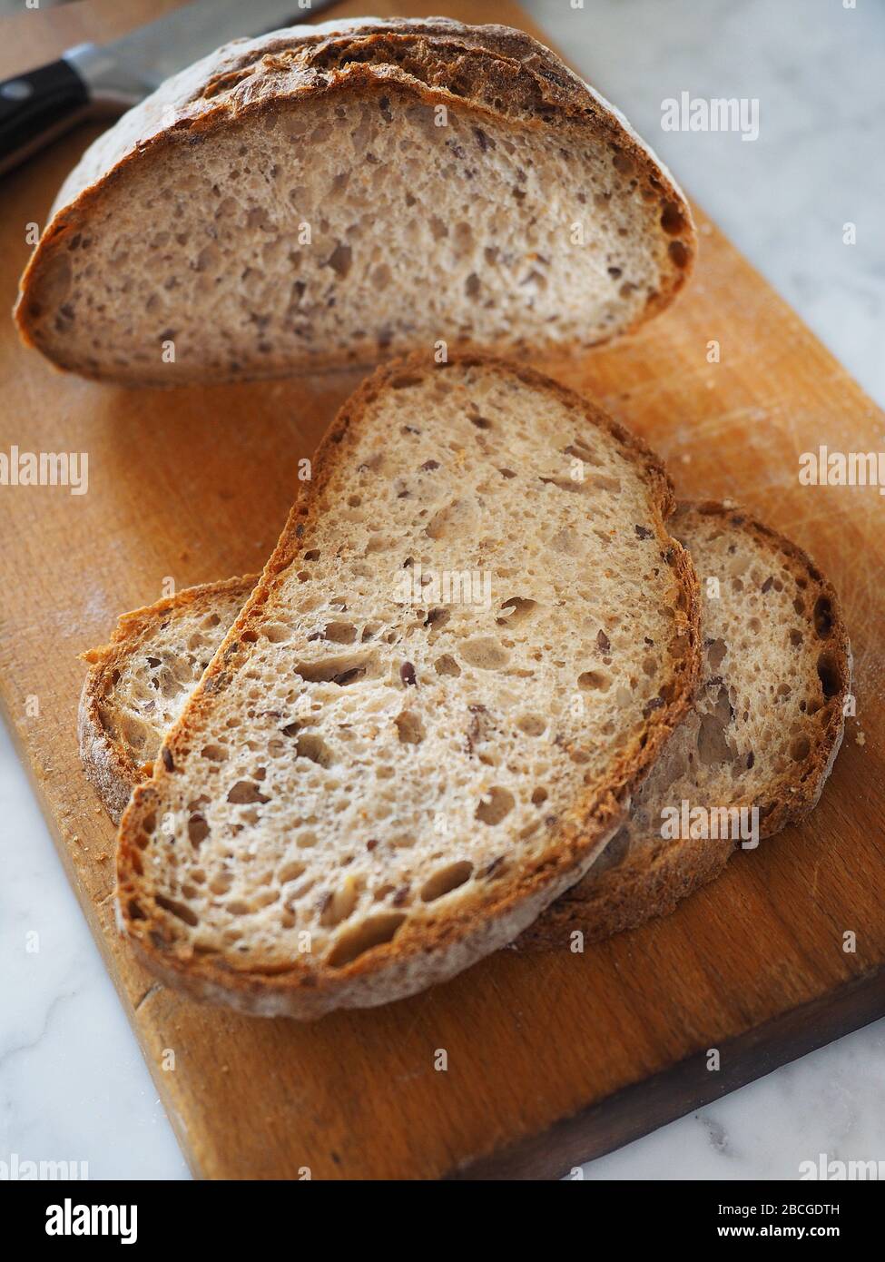Rye bread, linseed, and sunflower, Italy, Europe Stock Photo - Alamy