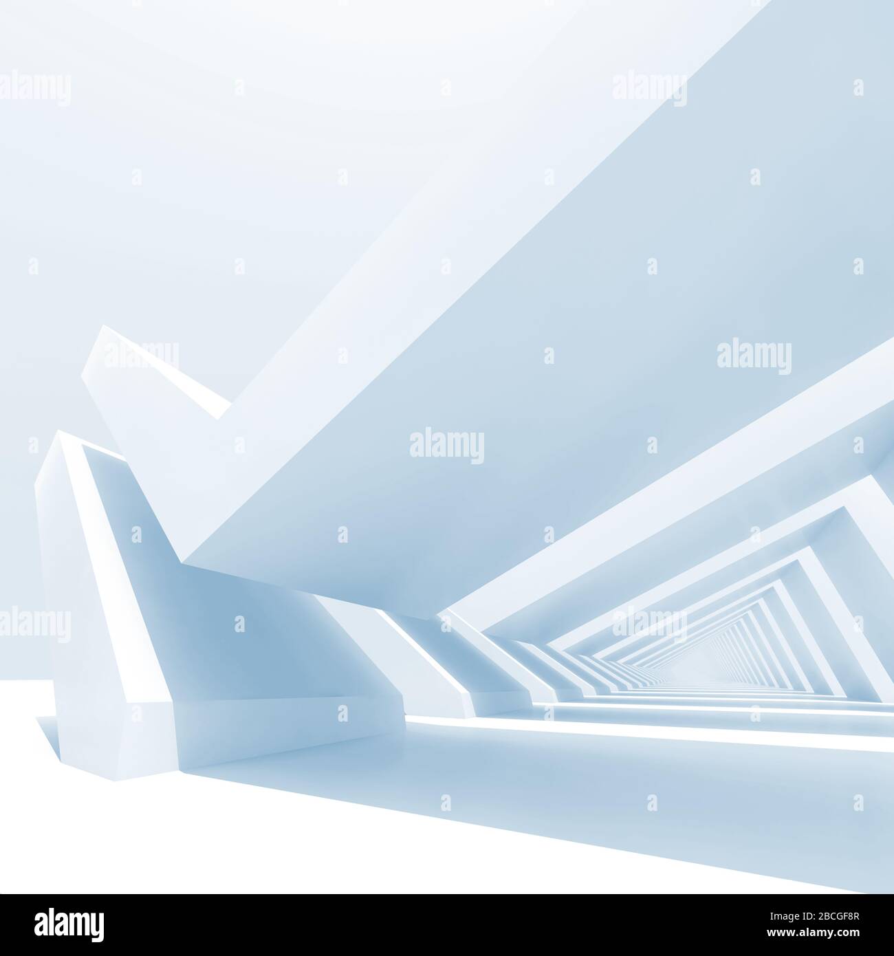 Abstract minimal architecture template, blue toned digital background ...