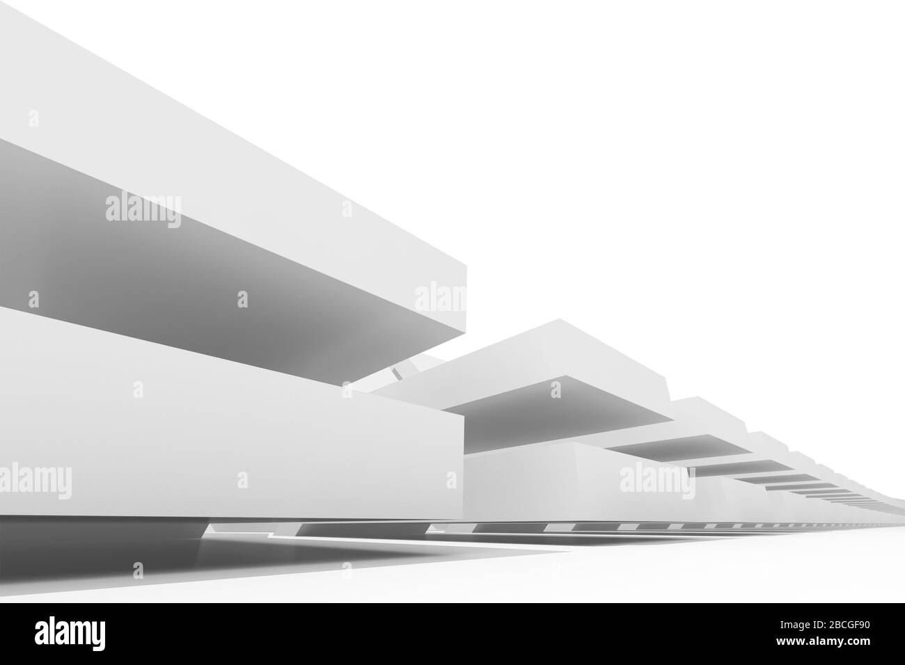 Abstract minimal architecture template, digital background with ...