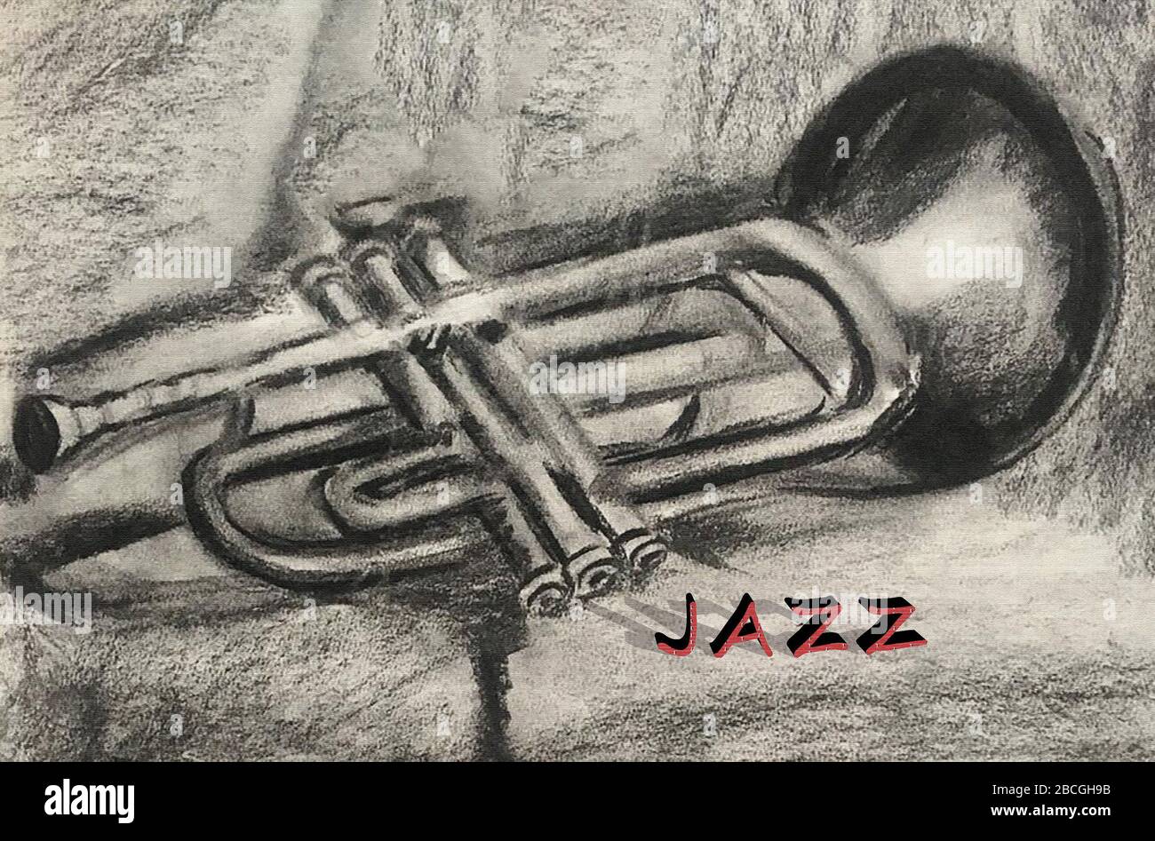 an old trumpet Stock Photo - Alamy