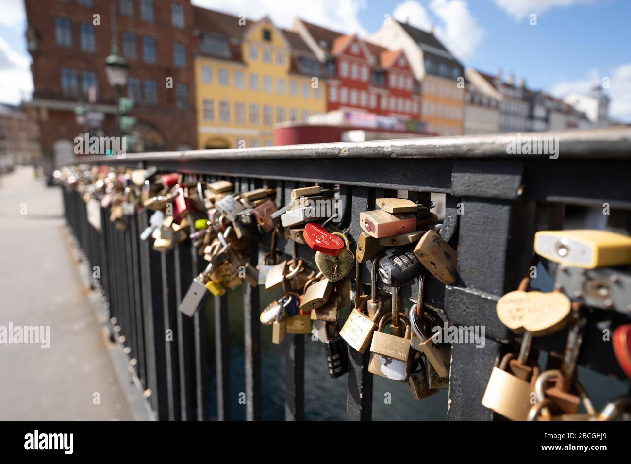 Denmark love locks hi-res stock photography and images - Alamy