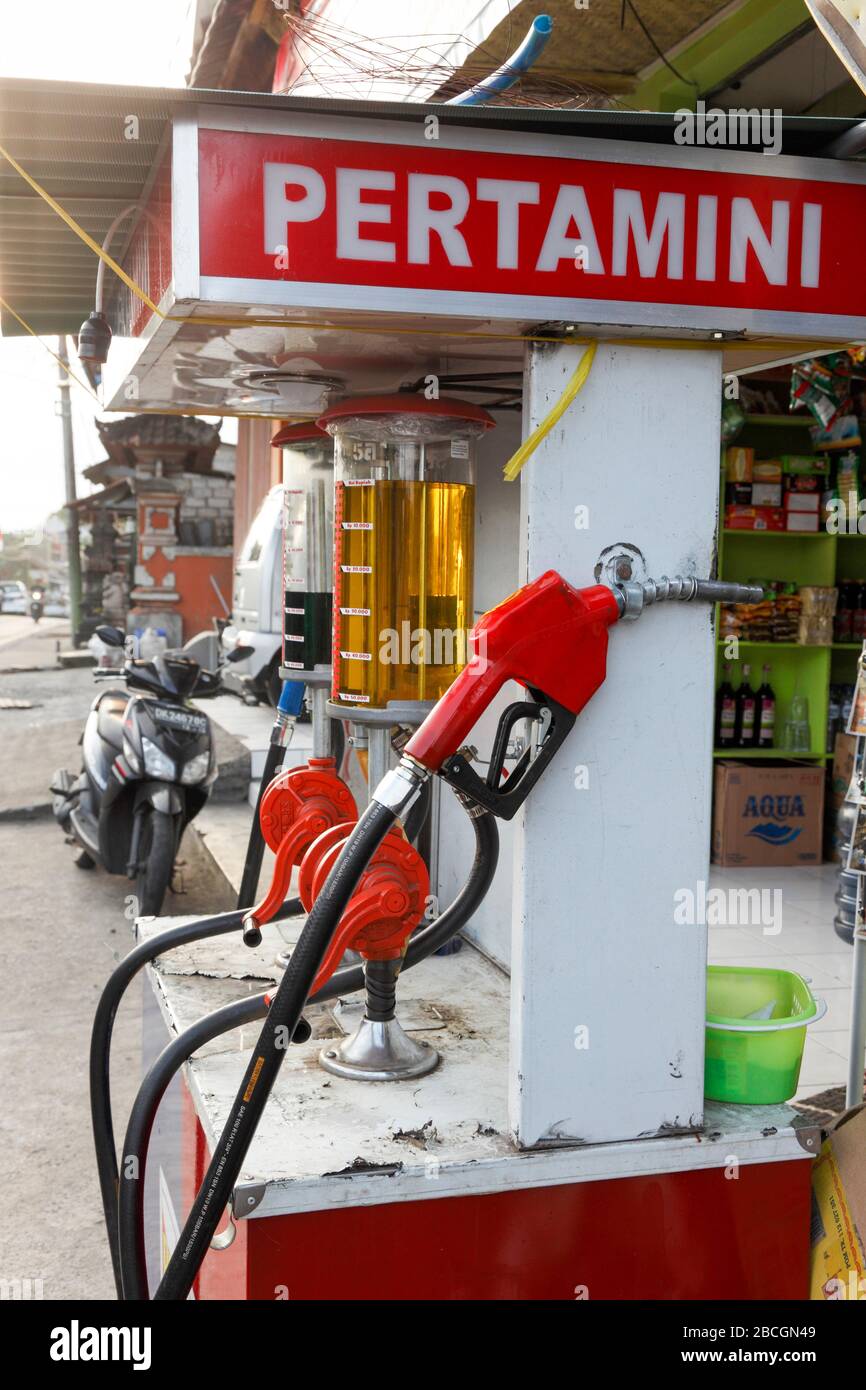 Indonesia, Bali, petrol station Stock Photo - Alamy