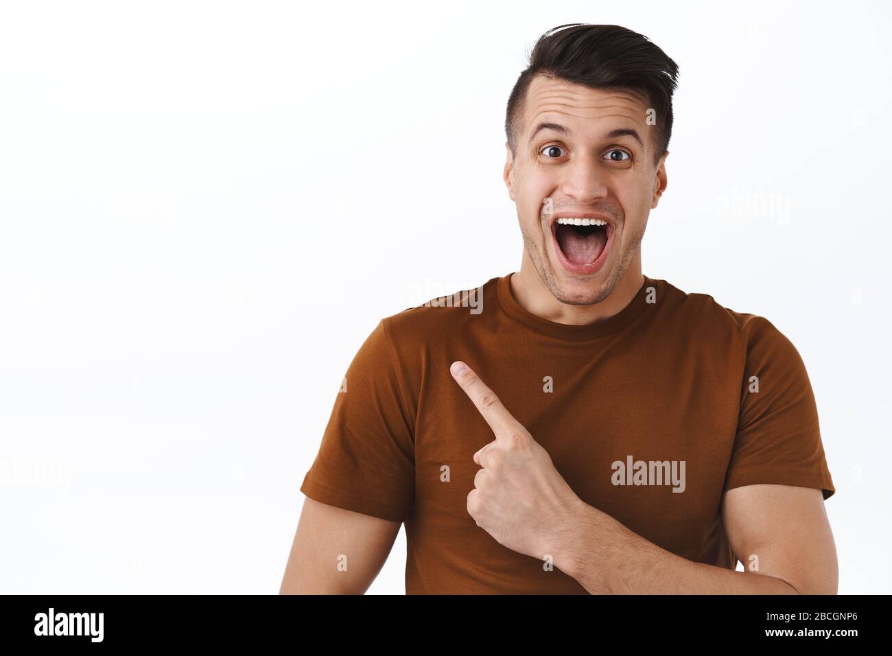 Close up happy man rejoicing hi-res stock photography and images - Alamy