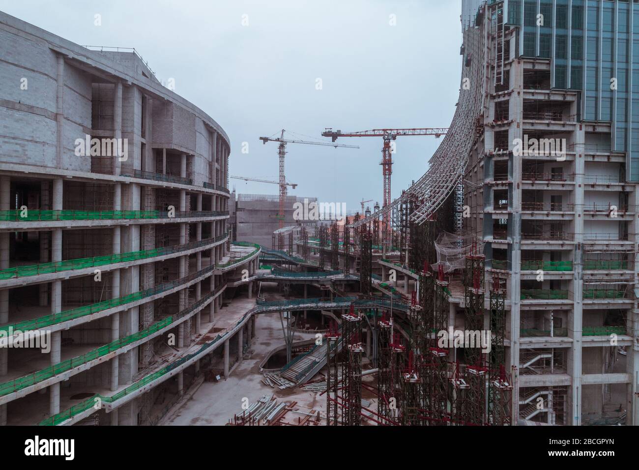 Modern buildings under construction Stock Photo - Alamy