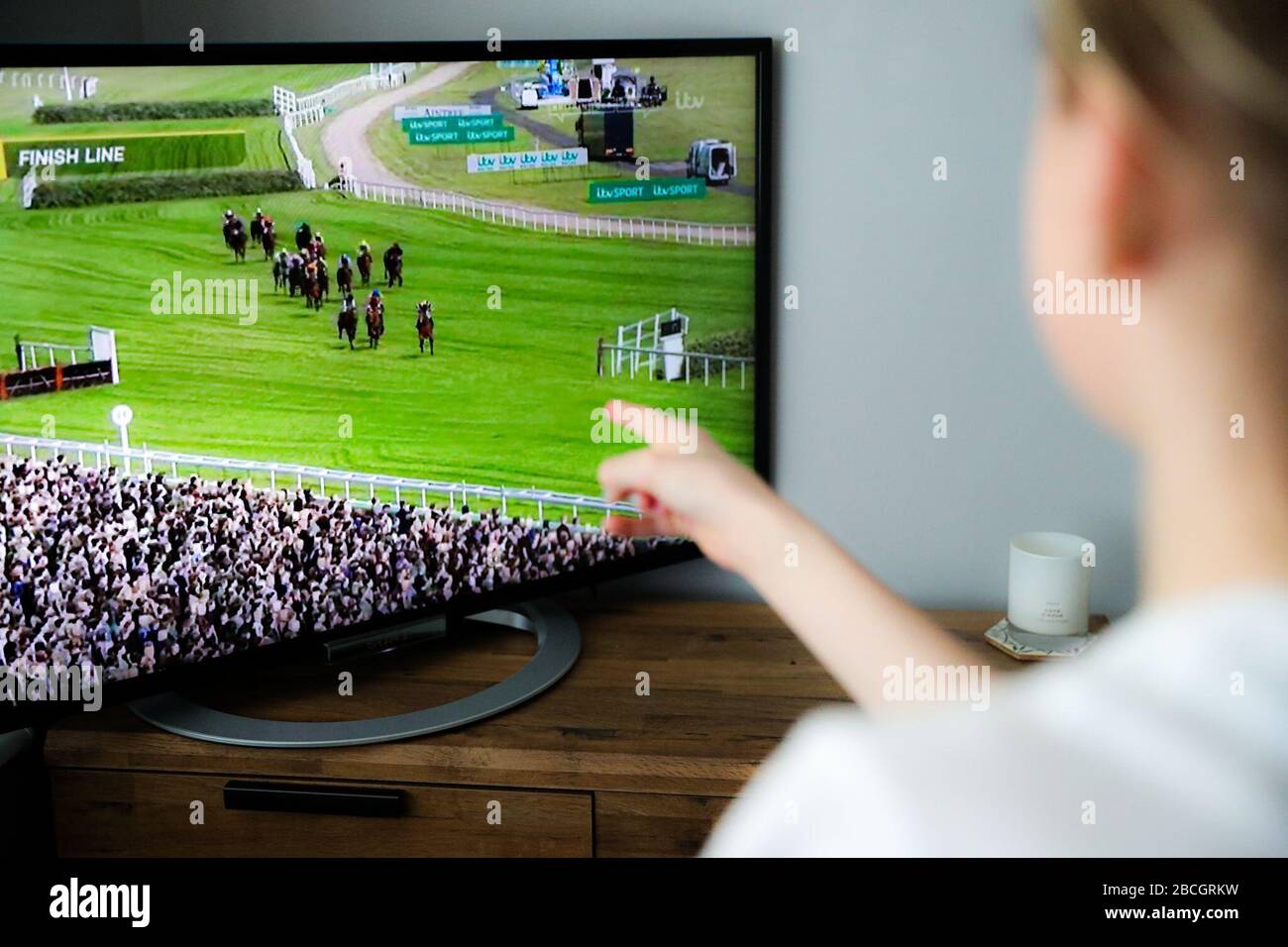 The virtual grand national hi-res stock photography and images - Alamy
