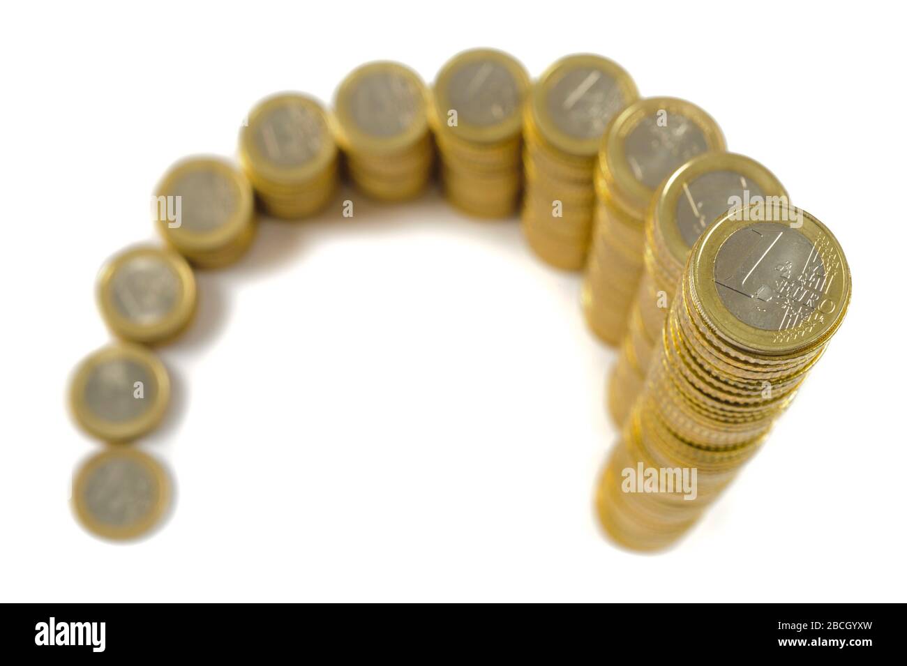 European currency euro coins Cut Out Stock Images & Pictures - Alamy