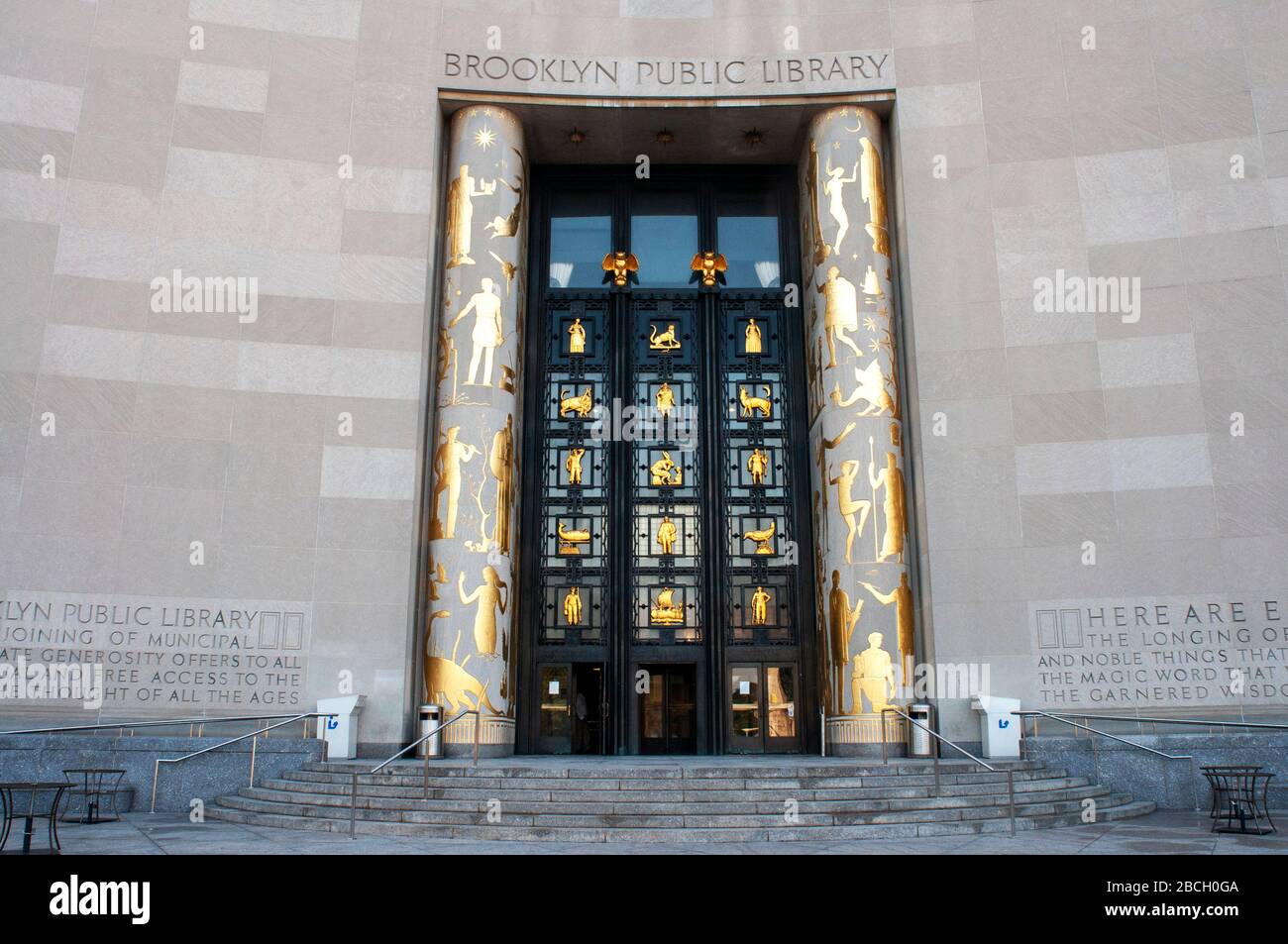 Outdoors brooklyn public library at grand army plaza prospect park ...