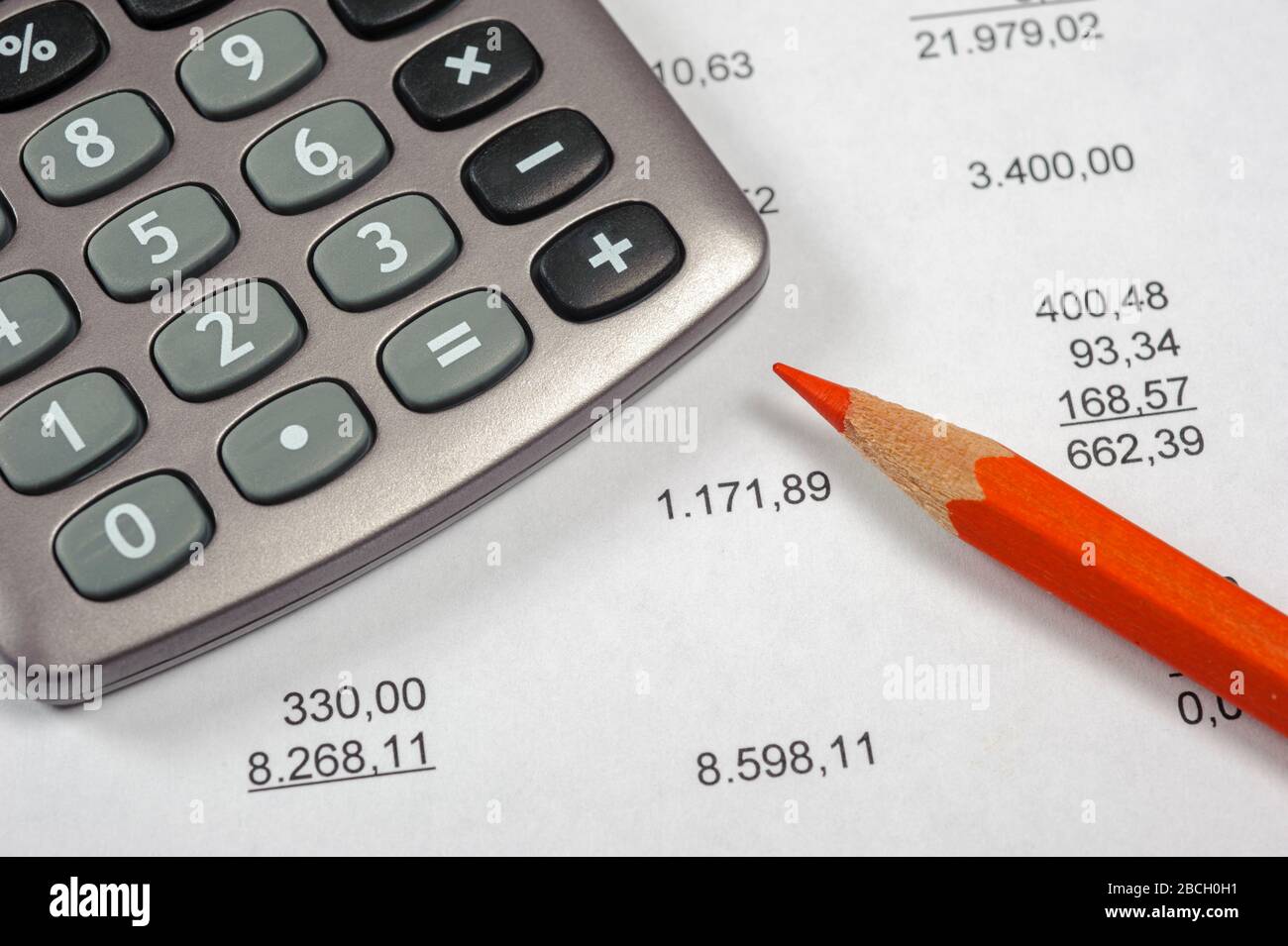 finance and economy with strategy and calculation Stock Photo - Alamy