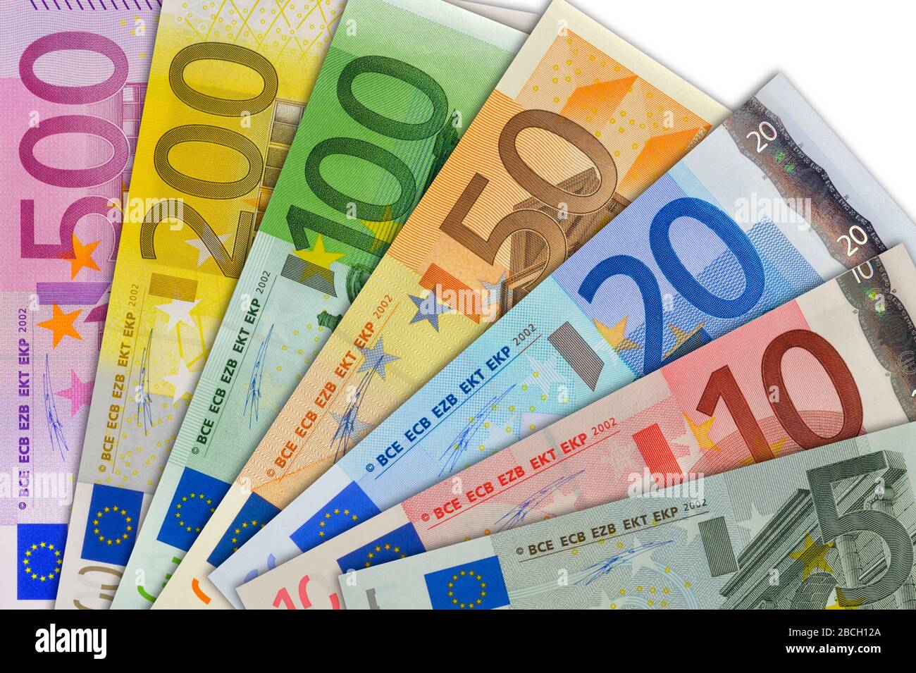 Euro banknotes show wealth and success Stock Photo - Alamy