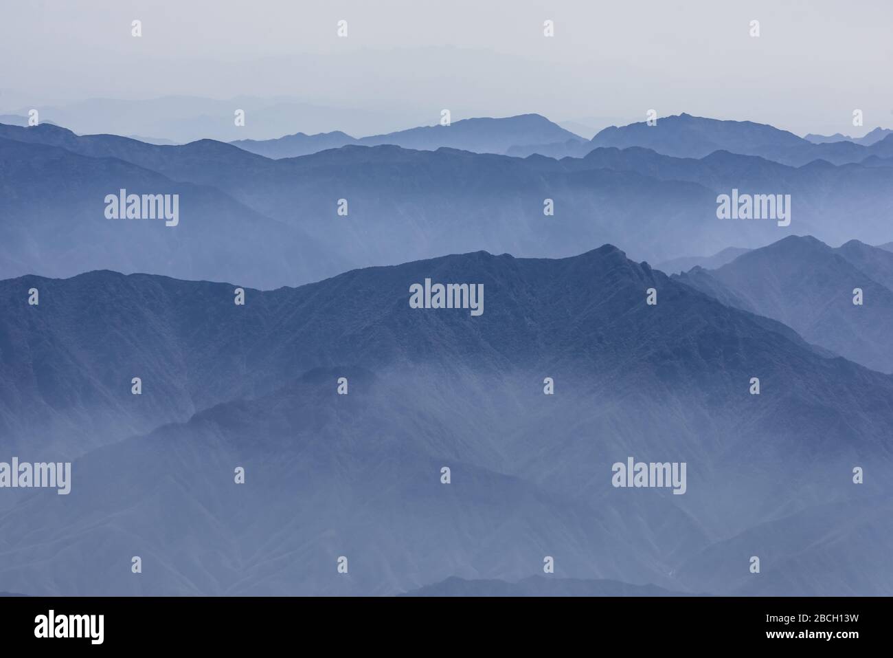 layers of mountain landscape Stock Photo - Alamy