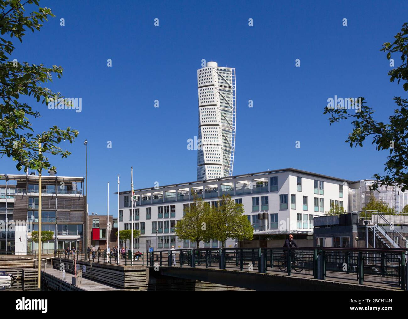 Malmö, Sweden - May 11, 2019: Turning Torso, the twisted skyscraper ...