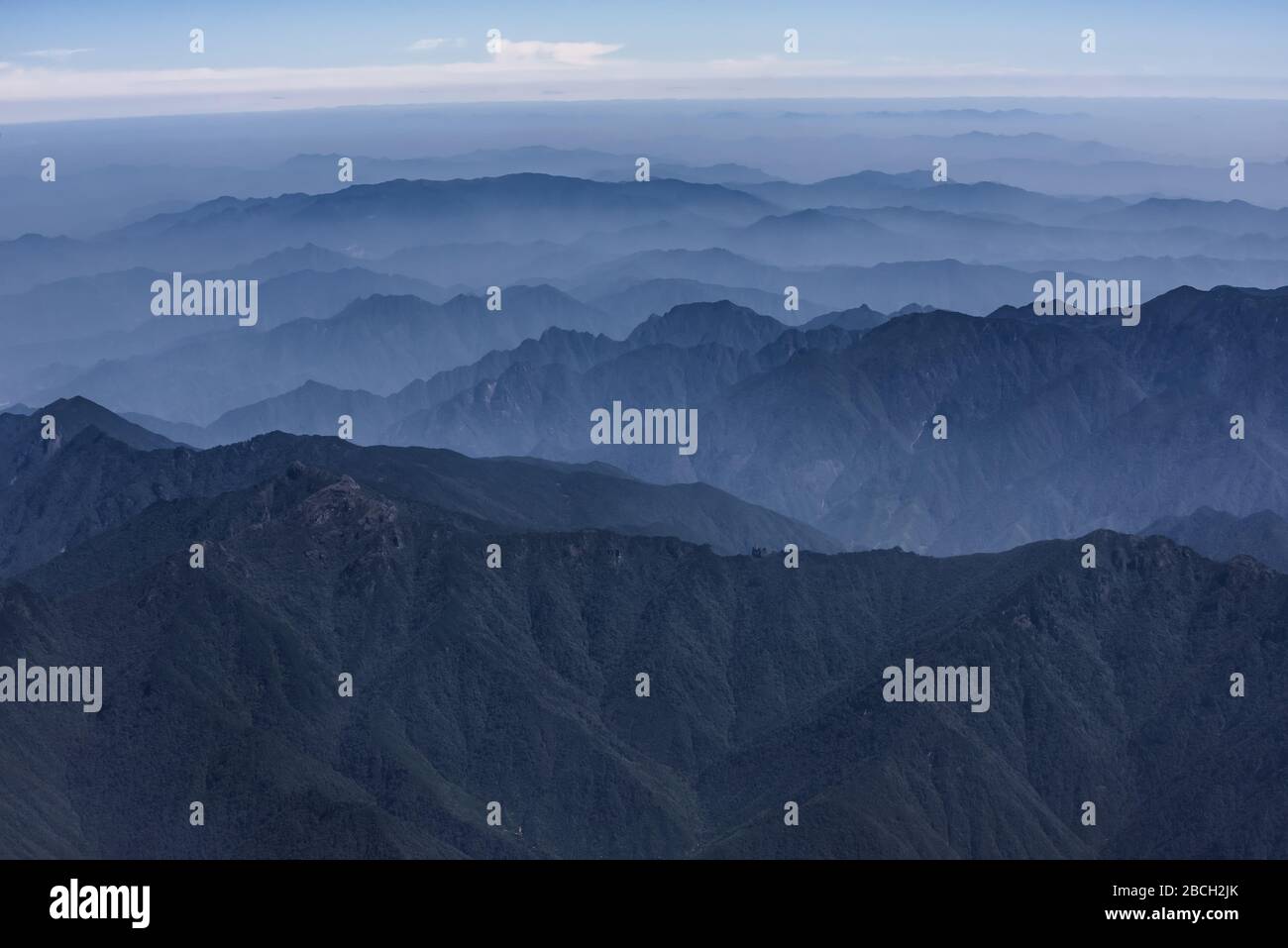 layers of mountain landscape Stock Photo - Alamy