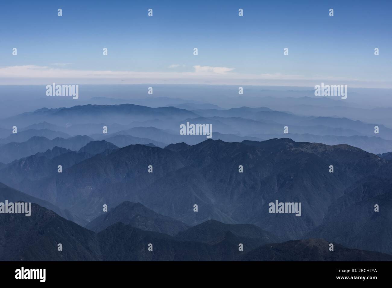 layers of mountain landscape Stock Photo - Alamy
