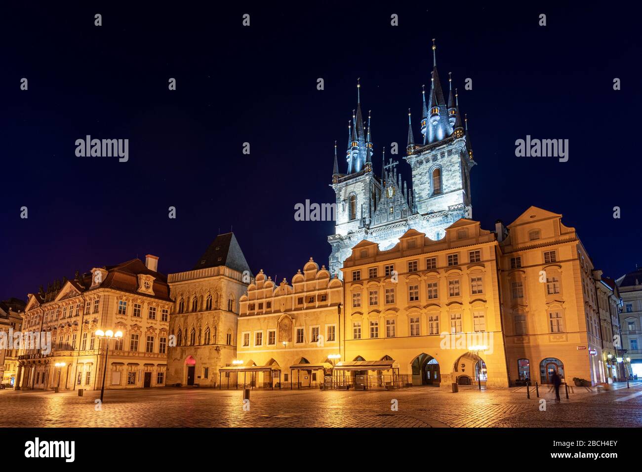 Prague Old Town Square at evening Stock Photo - Alamy