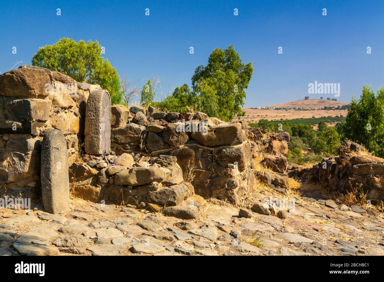 The archeological ruins of historical Bethsaida, Israel, Middle East ...