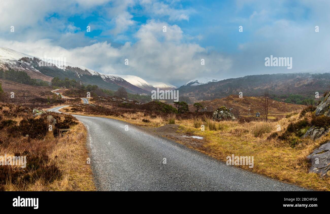 Typical Scottish panorama view, mountains, Highlands, Scotland Stock ...