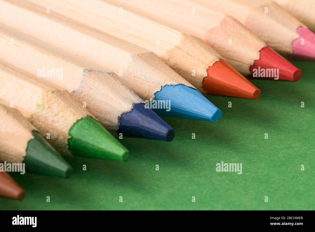 Natural wood colored pencils hi-res stock photography and images - Alamy