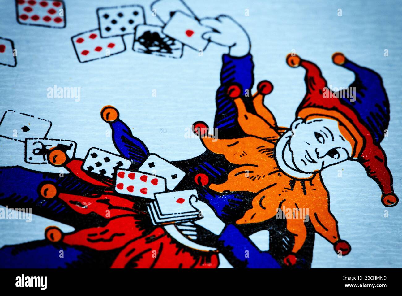 Extreme close-up of Joker Stock Photo - Alamy
