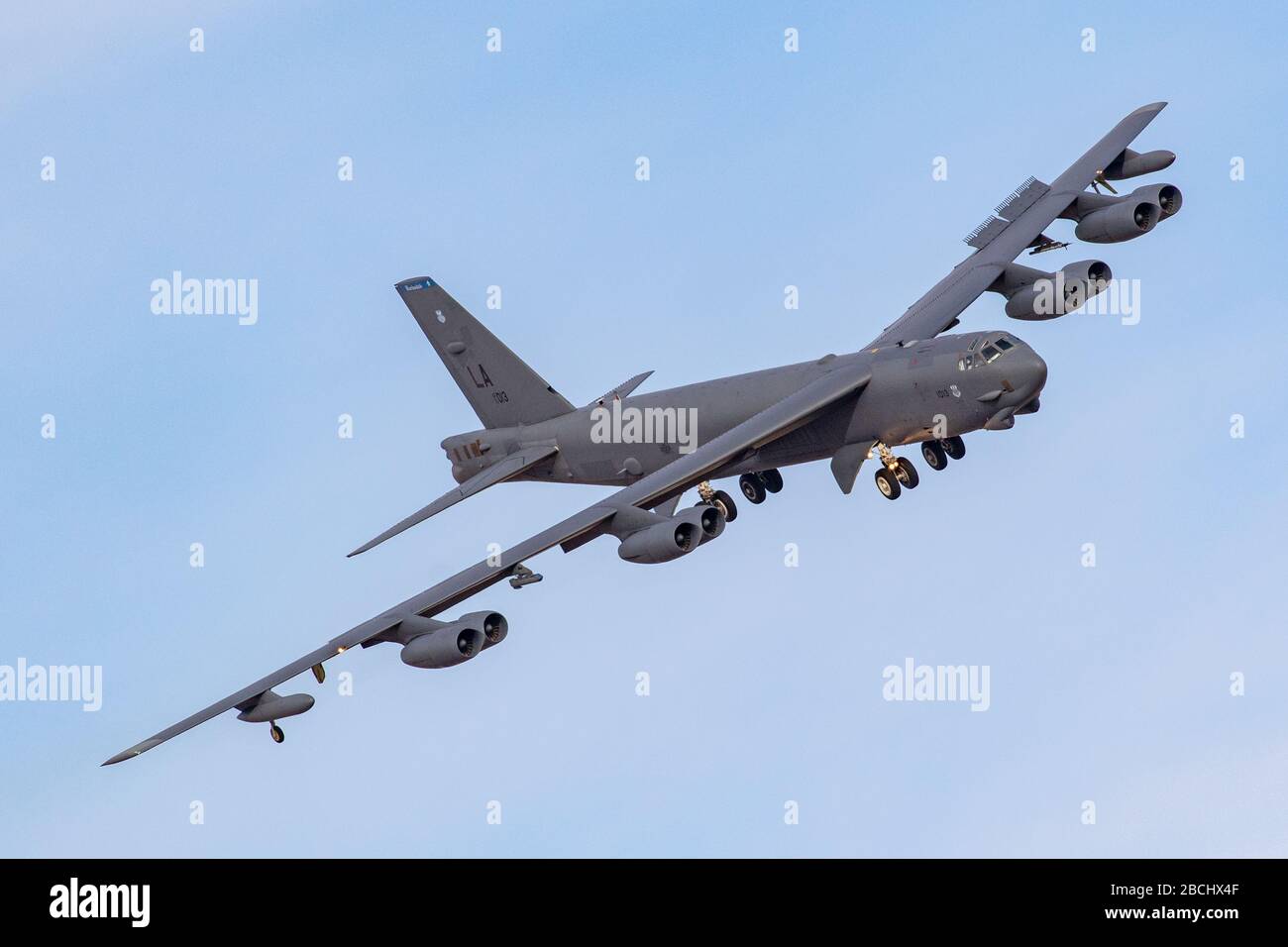 United States Air Force ( USAF ) Boeing B52 eight engined heavy nuclear ...