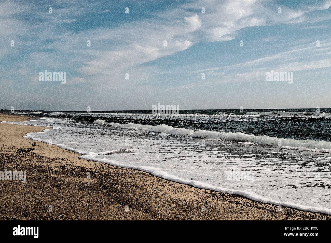 Shoreline illustration hi-res stock photography and images - Alamy
