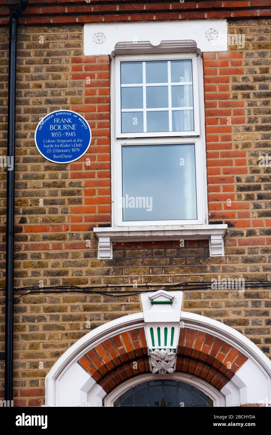 Blue Plaque, "Frank Bourne, Colour-Sargent at Rorke's Drift, 1879 ...