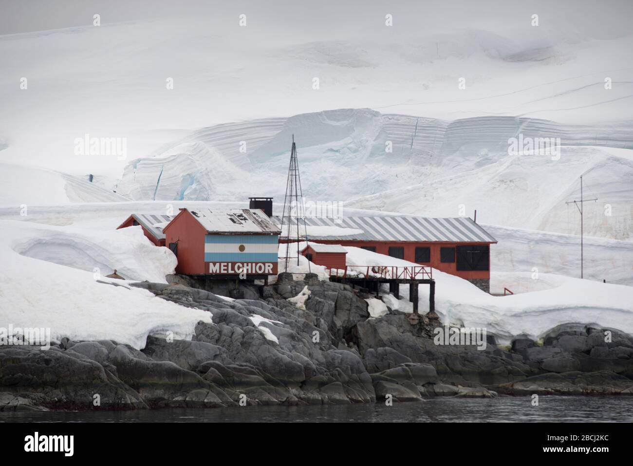Melchior Base Antarctica peninsular ( Argentina Stock Photo - Alamy