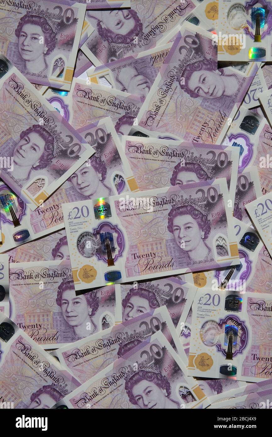 20 pound notes hi-res stock photography and images - Alamy