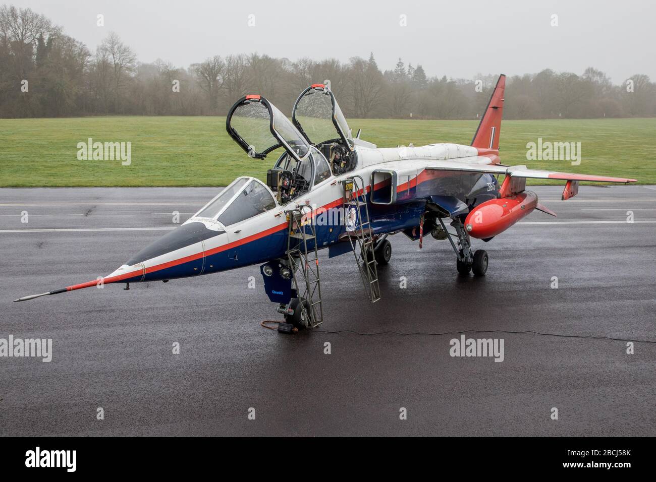 Royal Air Force United Kingdom Jaguar strike attack fighter jet, twin ...