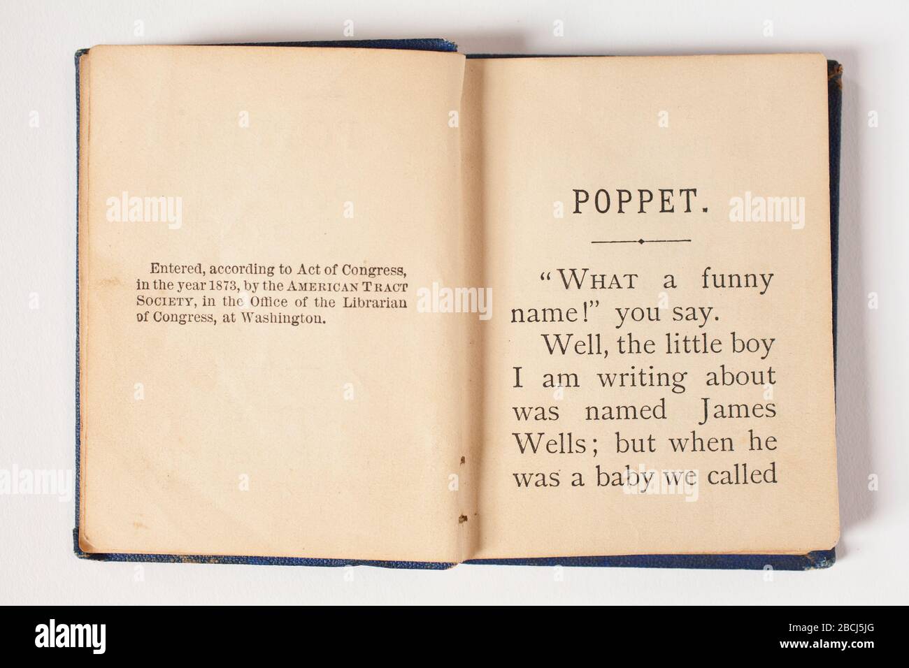 Vintage book called Poppet Stock Photo - Alamy