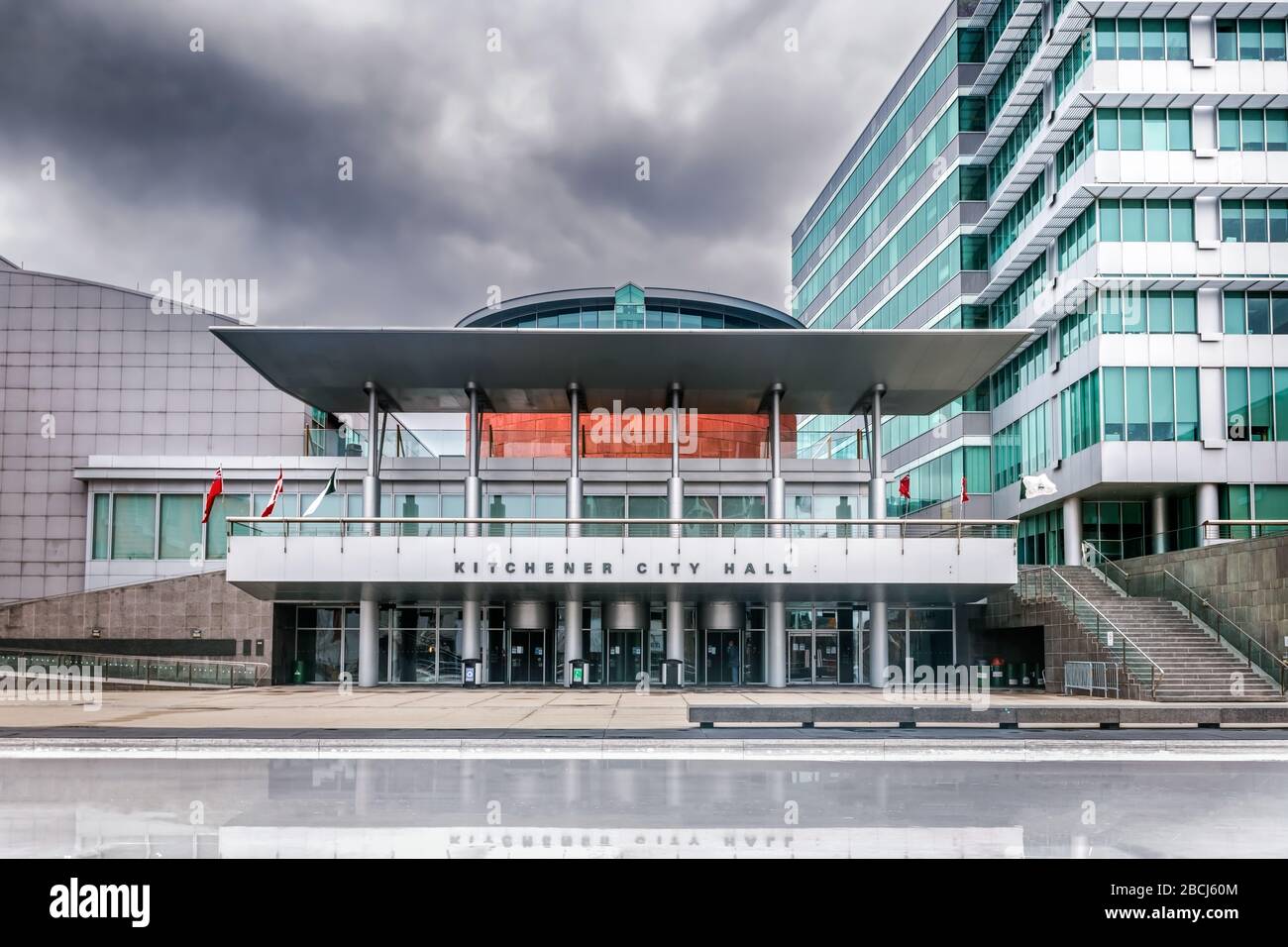 Kitchener, Canada- March 20, 2020: View at the contemporary ...