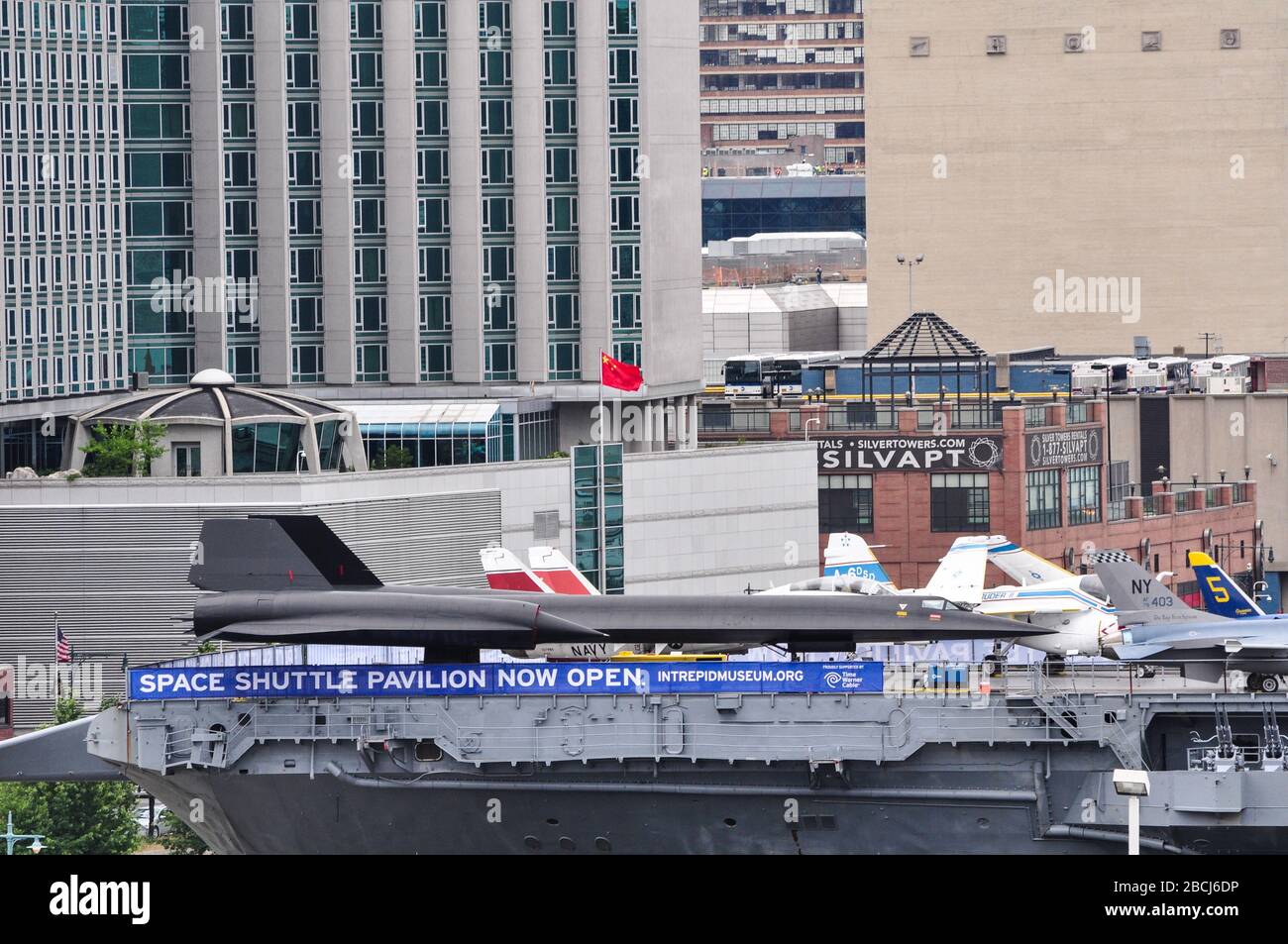 The Lockheed Sr 71 Blackbird At The Intrepid Sea Air And Space Museum