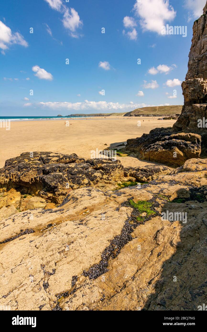 Perran Beach, Perranporth, north Cornwall, UK Stock Photo - Alamy
