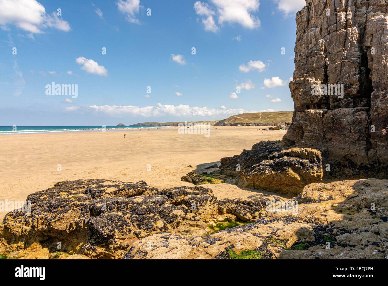Perran Beach, Perranporth, north Cornwall, UK Stock Photo - Alamy