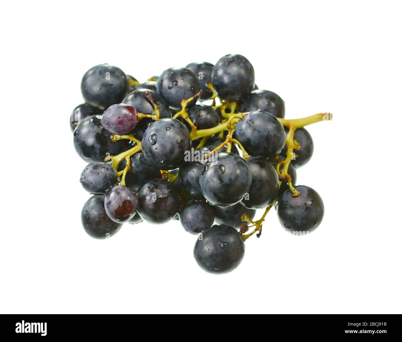 A bunch of overripe grapes isolated on white background Stock Photo - Alamy
